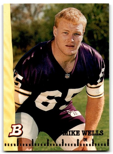 1994 Bowman Mike Wells Rookie Minnesota Vikings #344 | eBay