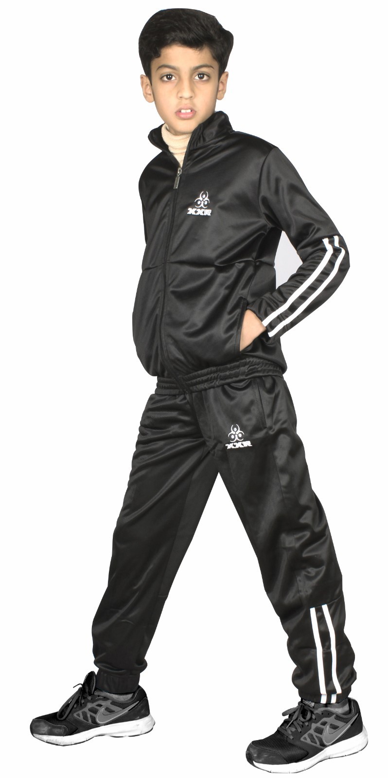 XXR Boys Junior Kids Full Zip Tracksuit Jogging Top Bottoms Football ...