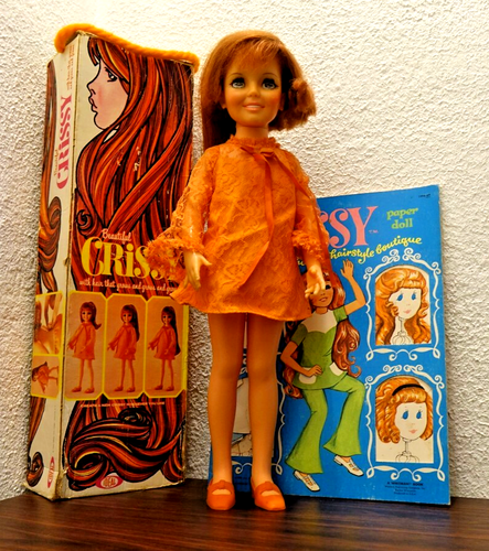 Vintage 1969 Ideal Beautiful Crissy Doll Original Clothes, Shoes, Box ...