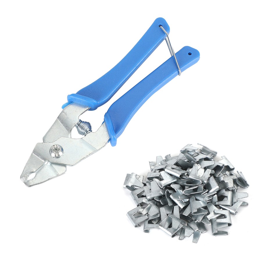 300 Pieces Wire Cage Clips With 1 Piece Rabbit Cage Repair Pliers Metal ...