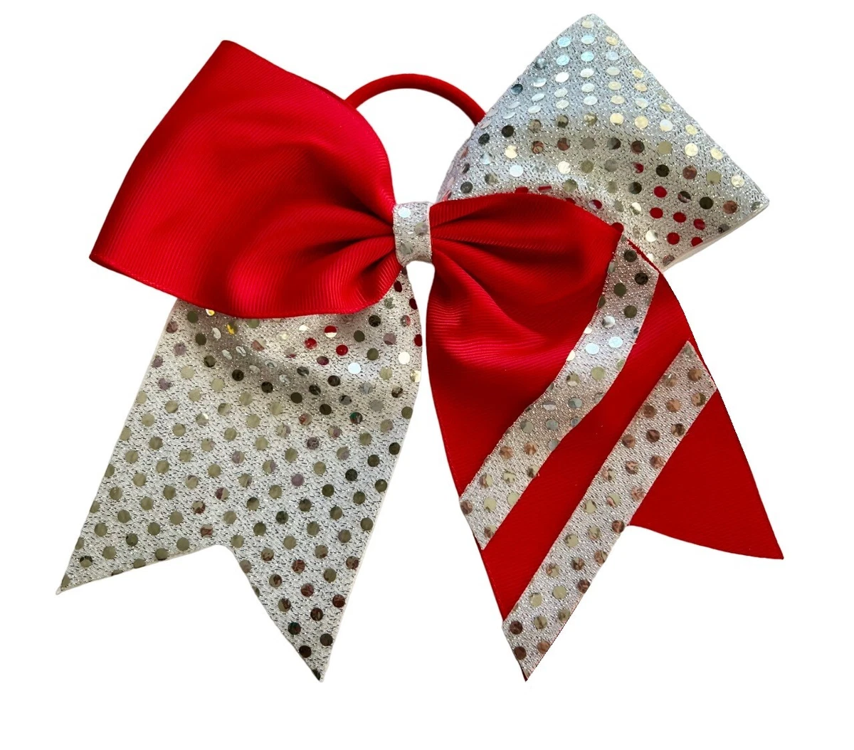 Silver Cheer Bow