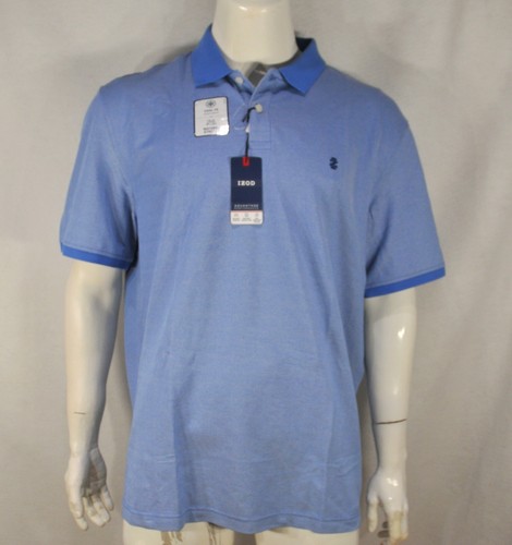 Izod Men's Polo 2XL Stretch Cool FX Short Sleeve Bright Cobalt NWT | eBay