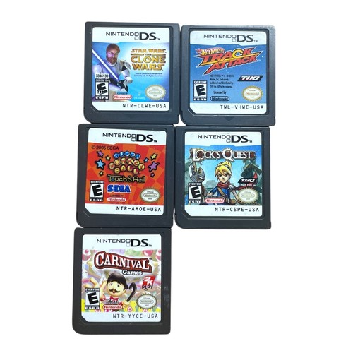 Lot of 5 Nintendo Ds CARTRIDGES ONLY [All Tested & Working] | eBay