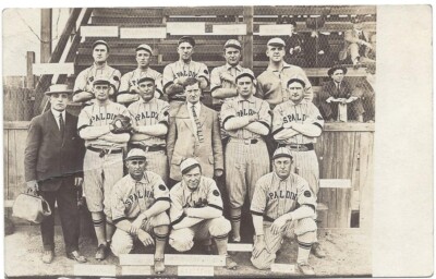Antique 1910's Postcard of Spalding Baseball Team with Manager ...