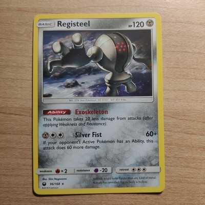 Registeel 96/168 - NM SM Celestial Storm - Pokemon 2018 Rare TCG Card ...