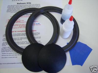 JBL LE8 - 8" Woofer Refoam Kit - Speaker Foam Repair with shims & dust ...