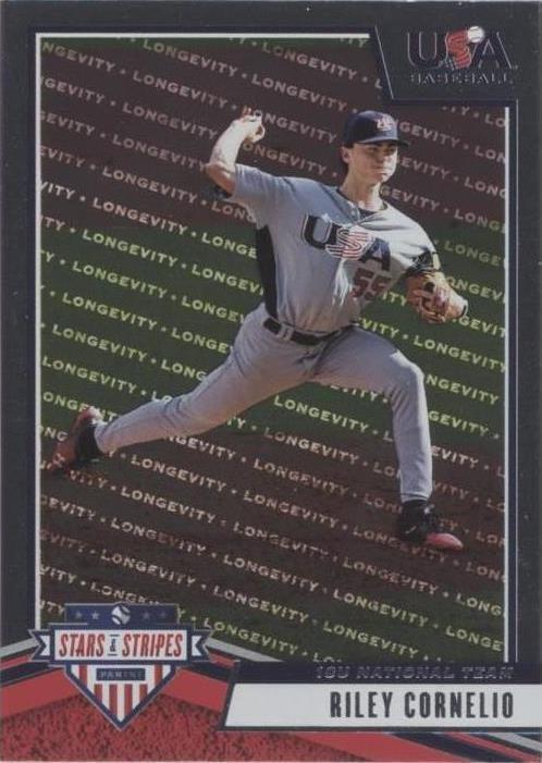 2019 Panini USA Baseball Stars & Stripes - Riley Cornelio #32 Longevity ...
