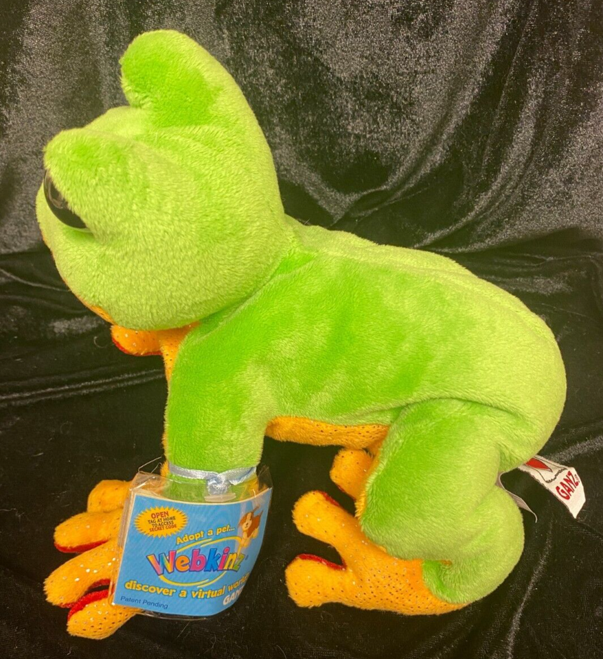 WEBKINZ PLUSH GREEN TREE FROG WITH CODE | eBay
