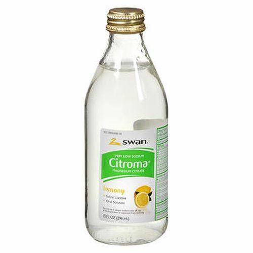 5x Citroma Magnesium Citrate Swan Lemony Very Low Sodium Laxative 10 Oz ...