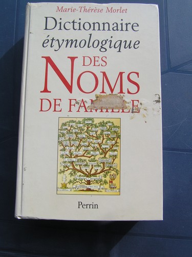 Dictionnaire étymologique des noms de famille 1999 Marie Therese Morlet ...