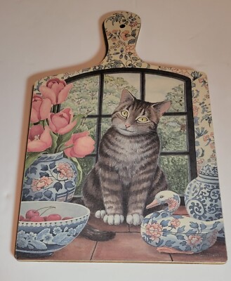 Vintage Chopping Board from Wilscombe Melamine, Cat Sitting in Window ...