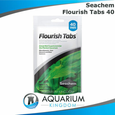 Seachem Flourish Tabs 40 Pack Aquarium Plant Food Tablets Fertiliser ...