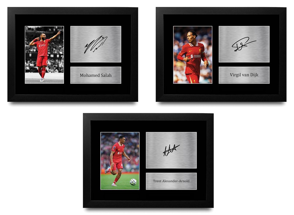 Mo Salah Signed Print Liverpool Framed Printed Autograph LFC Poster A4 ...