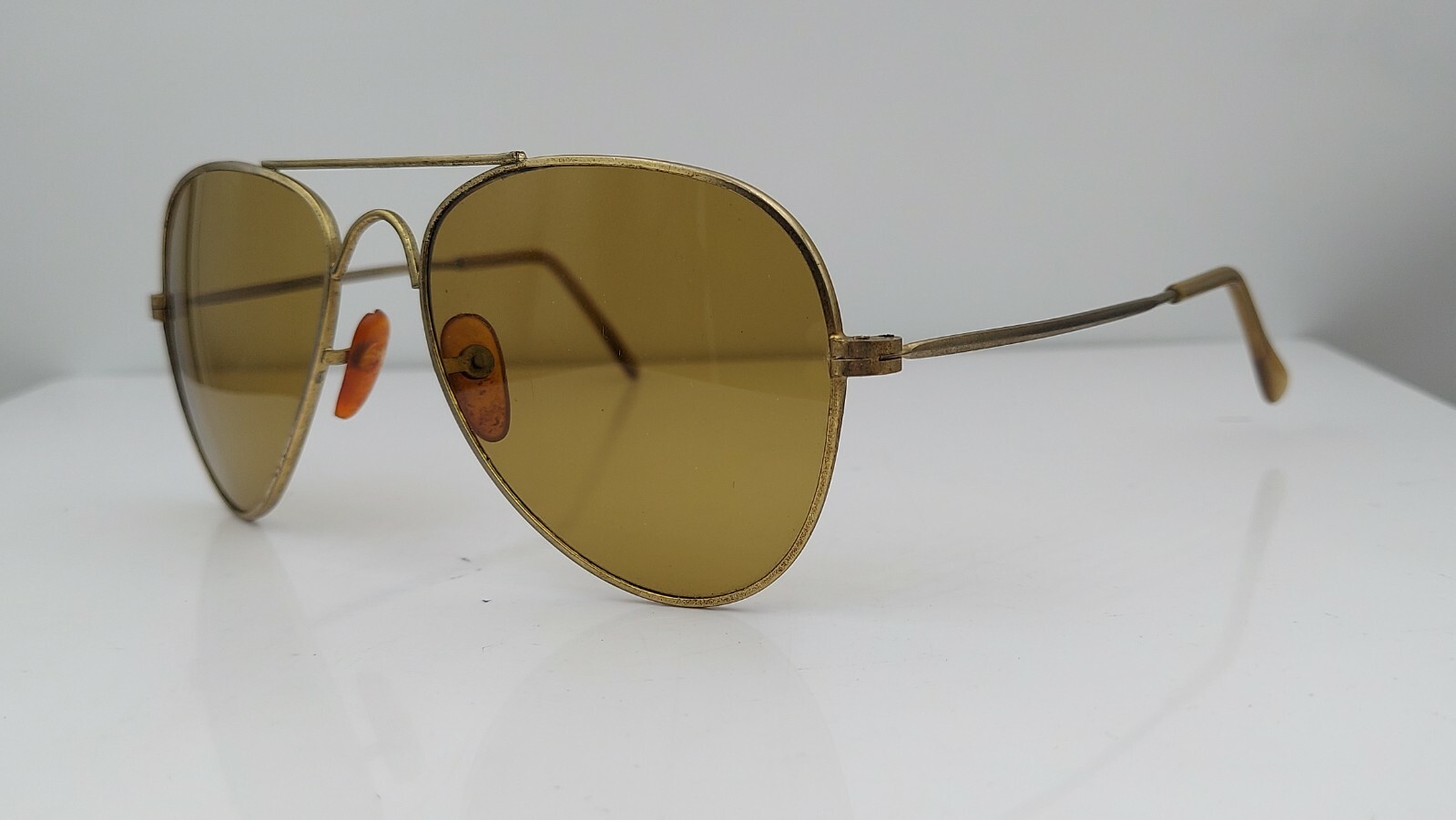 Vintage Merit Gold Pilot Sunglasses Frames - Gem