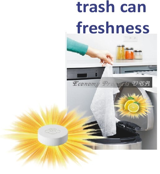 Lemon Scent Tablets for Vacuum Cleaners, Cars, Trash Cans, Office Long ...