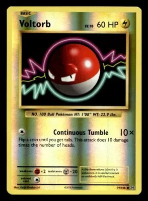 Pokemon Card Voltorb 39/108 Evolutions Reverse Holo Near Mint | eBay UK
