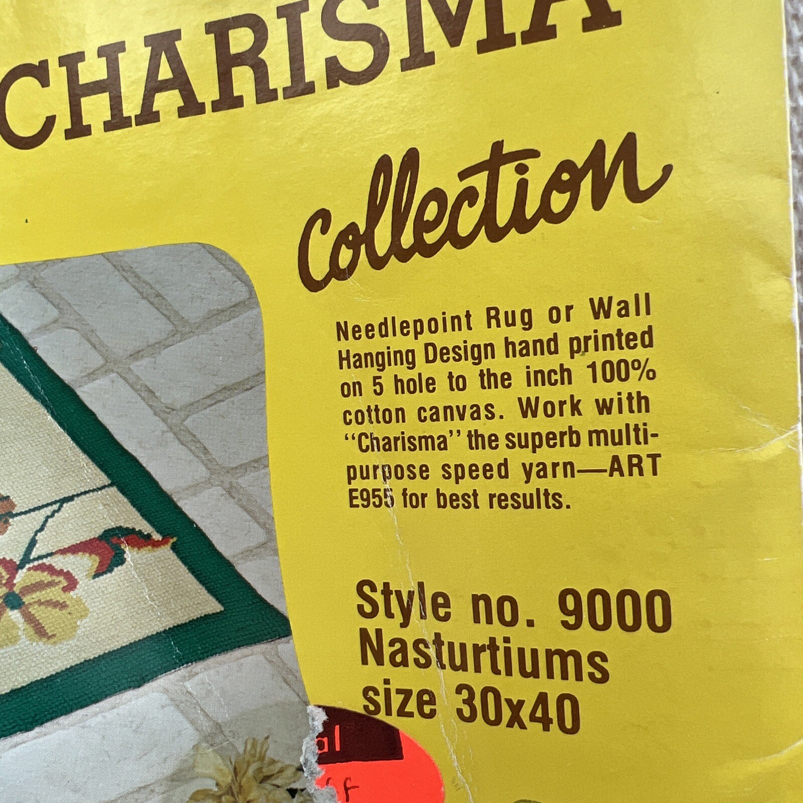 Vintage Paragon Needlecraft Charisma Rug Wall Hanging Style #9000 30x40 ...