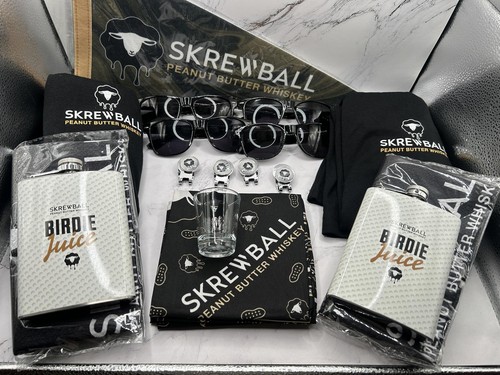 Skrewball Peanut Butter Whiskey Swag Bundle Golf Gifts Stocking Stuffer ...