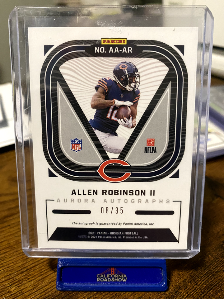 2021 Obsidian Allen Robinson II Etch Orange Aurora Auto 8/35 Chicago ...