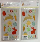 Easter Bunny Window Gel Clings Reusable Removable Rabbit Sets X2 FREE ...