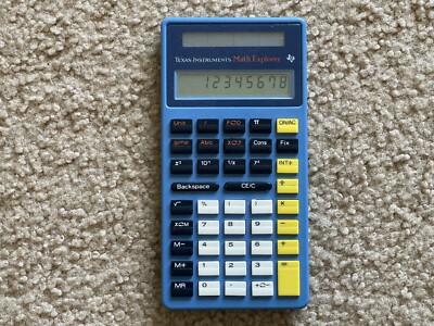 Texas Instruments TI Math Explorer Solar Powered Calculator | eBay