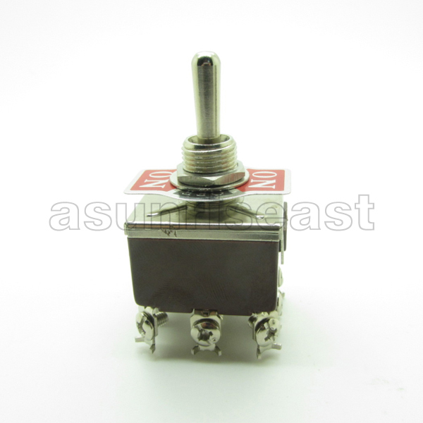 Heavy Duty Toggle Switch 3PDT 9 Screw Terminal ON-OFF-ON 3 Position 15A ...