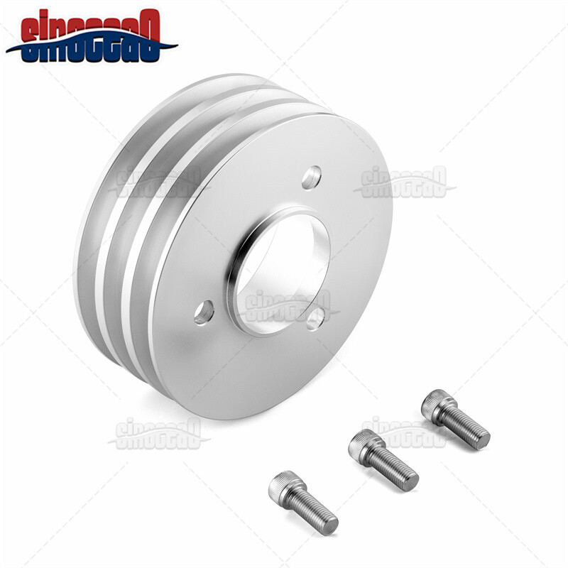 Billet For Big Block Chevy Crankshaft Pulley 3 Groove 396 427 454 SWP ...