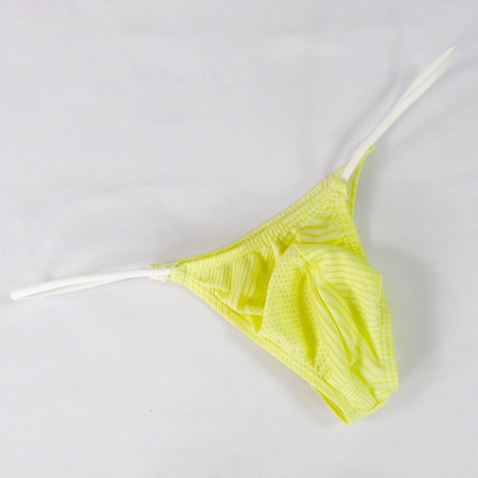 K208 J Mens Micro Bikini String waist Limit Frontal Mini Pouch Jacquard ...