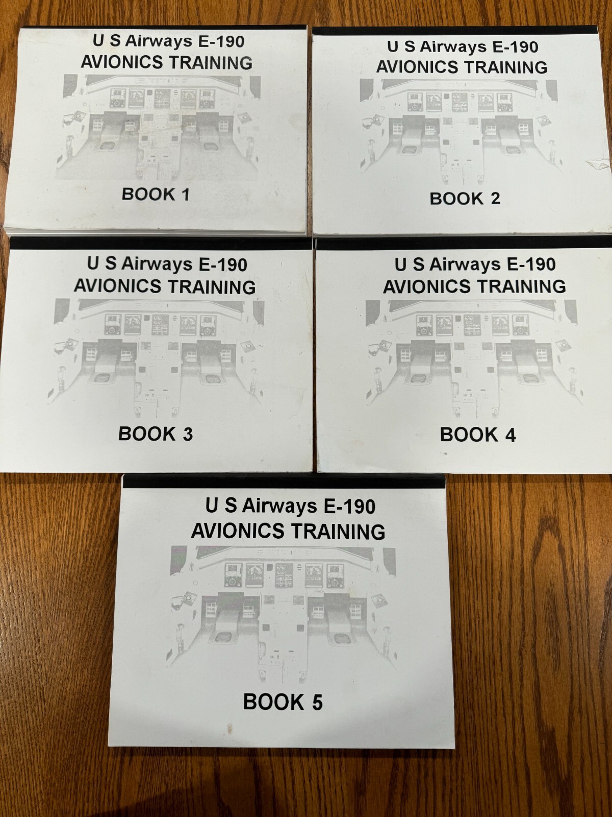 U.S. Airways E-190 Avionics Training Book 1 thru Book 5 | eBay