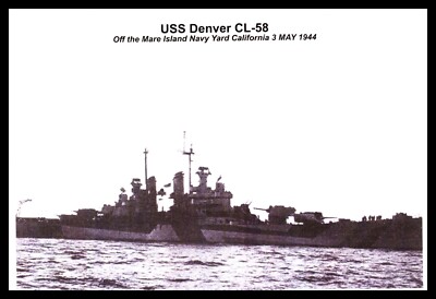 Postcard USS Denver CL-58 LP1 | eBay