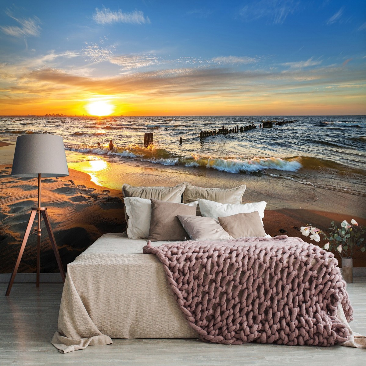 Ocean Wallpaper For Bedroom 3d 5d Sea View Beach TV Background Mural