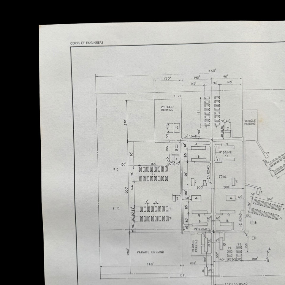 RARE 1969 Vietnam War Army Engineers Combat TROOP BASE CAMP Theater ...