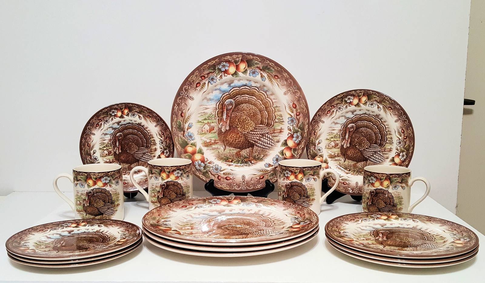 NEW RARE Cuthbertson 16 Piece Royal Stafford Turkey Dinnerware Set | eBay