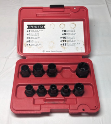PROTO Bolt & Screw Extractor Set * Incomplete Set / 9 pcs * J69X00 | eBay