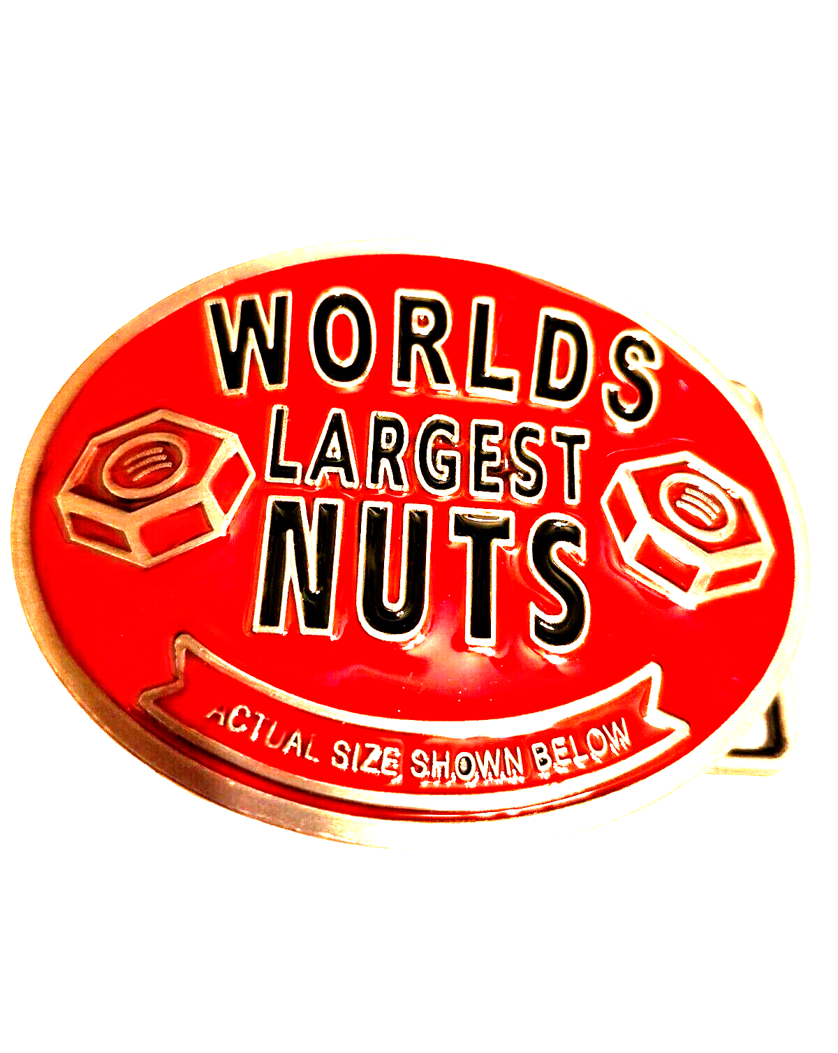 Buckle Worlds Largest Nuts americana riders 3.75 oval alloy fits 1 1/2 ...