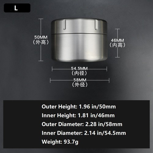 Titanium Pill Holder Case Container Organizer Waterproof Jewelry Tea ...