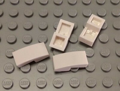 New LEGO Lot of 4 White 2x1 Curved Slope Pieces | eBay