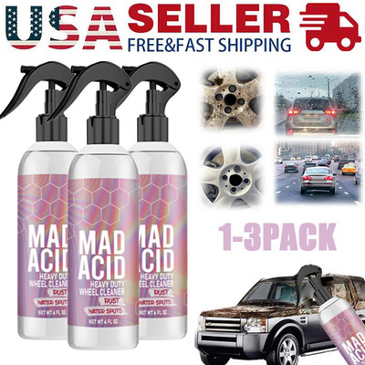 1-3x Mad Acid Heavy-Duty Wheel Cleaner Water Spot Remover for Car Glass ...