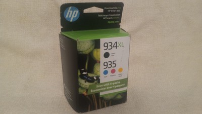 New Genuine HP 934XL 935 Black Color 4PK Ink Cartridges OfficeJet Pro ...