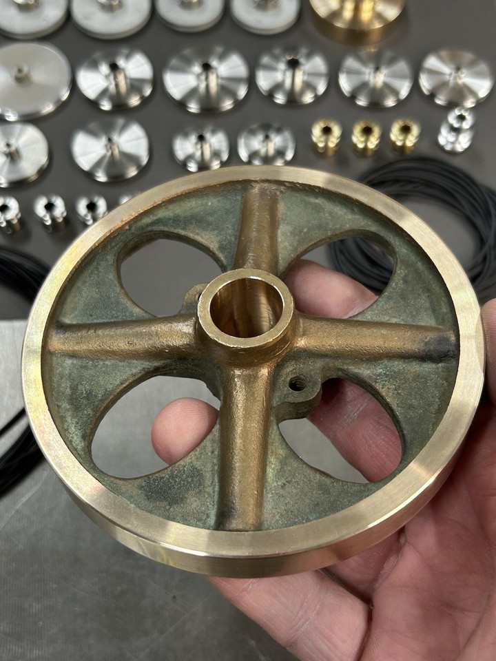 LARGE HEAVY BRONZE FLYWHEEL FOR LIVE STEAM OR MODEL ENGINE 3/4” BORE ...