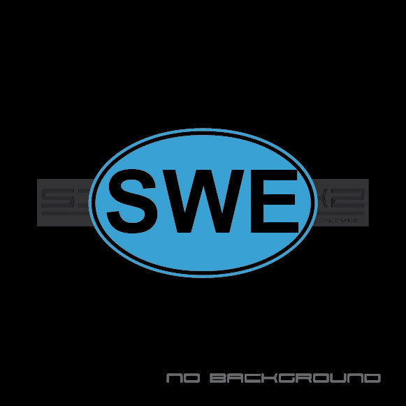 Sweden Country Decal Circle Sticker logo SWE Europe Pair | eBay