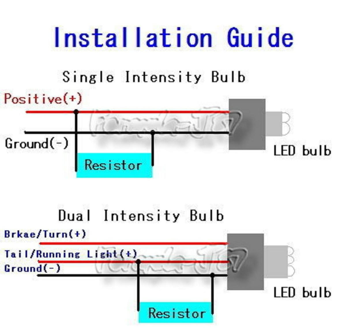 LED Load Resistor Philips Kit - 21W Hyper Flash Fix For Turn Signals ...