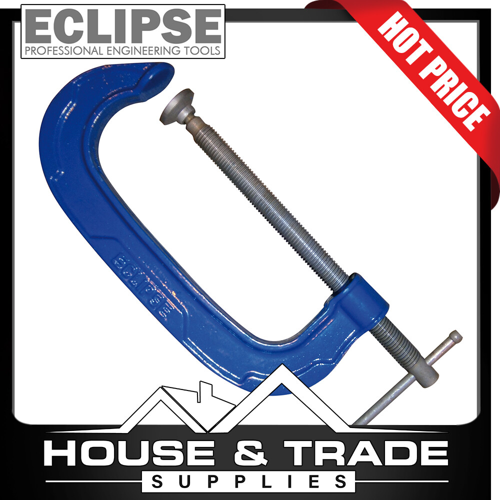 Eclipse G Clamp 75mm Professional Steel Ball Joint Swivel Pad EC-E20-3 ...