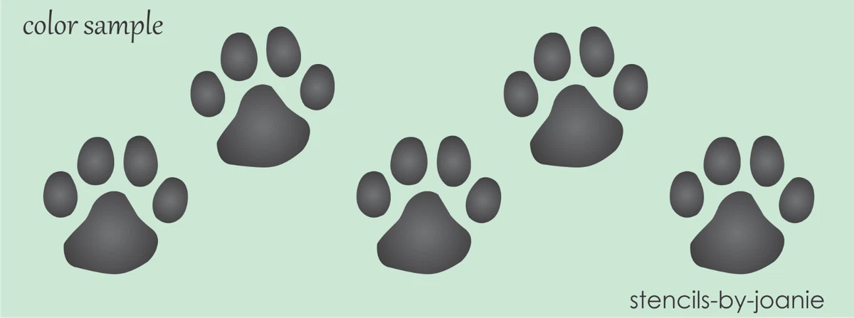 Tiger Paw Print Border