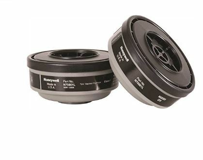 North N7500-1 Organic Vapor NIOSH Respirator Filter Cartridges 2 Pack ...