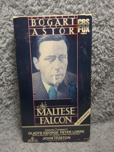 The Maltese Falcon - VHS - Humphrey Bogart - B&W - 1941 | eBay