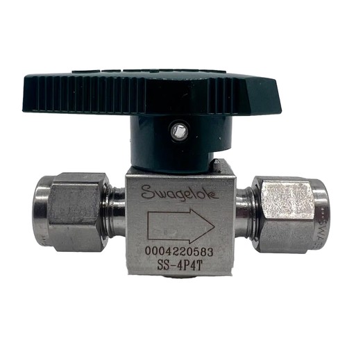 Swagelok 1/4 inch Plug Valve SS-4P4T Half Turn Stainless Steel ...