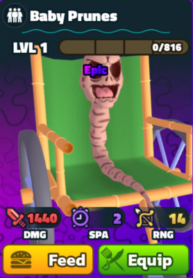 BABY PRUNES - SPONGEBOB TOWER DEFENSE | eBay