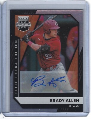 2021 Panini Elite Extra Edition Brady Allen Autograph Auto Rookie RC ...