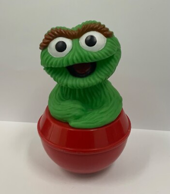 Oscar The Grouch Sesame Street Illco Toy Green Red | eBay